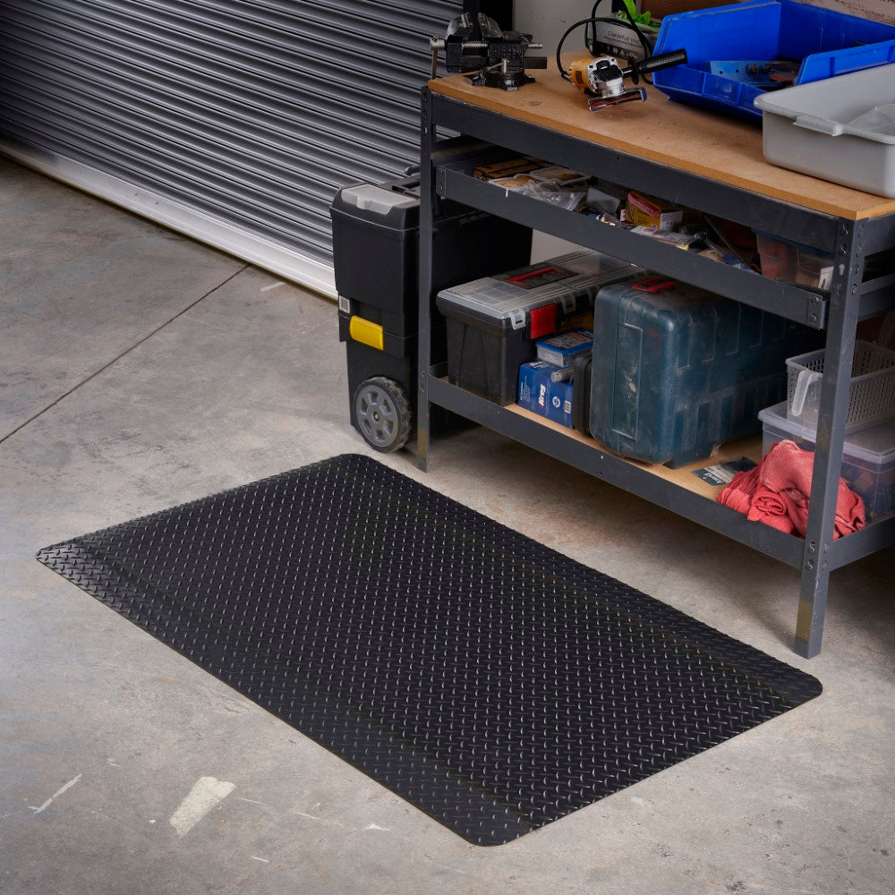 Heavy Duty Diamond-Plate Sponge Mats # Black – Consolidated Plastics