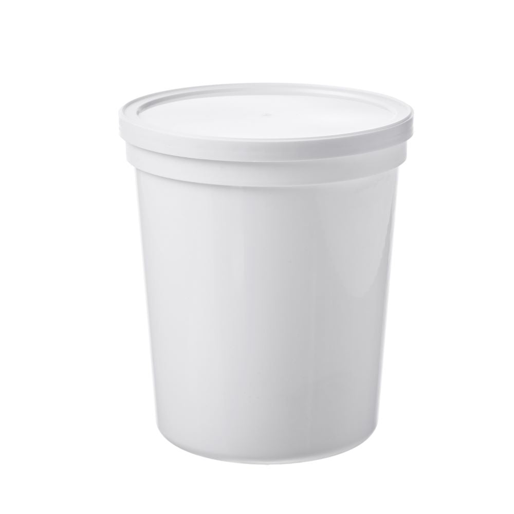 White Disposable Containers # 32 Oz. - Case of 100 – Consolidated Plastics