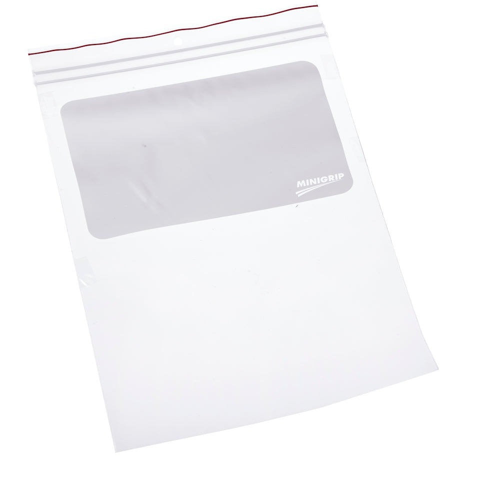 Minigrip® Reclosable White Block Bags 4 Mil # 8x10 - Case of 1000 ...