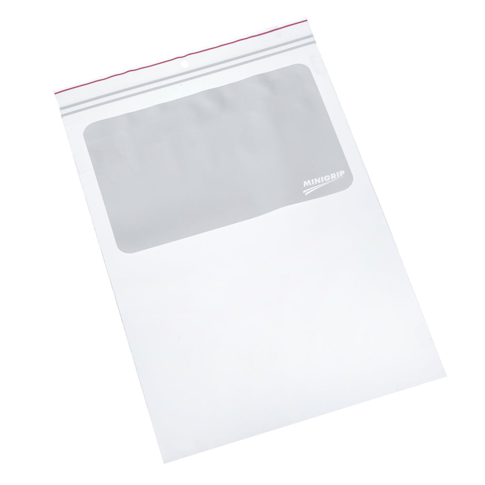 Minigrip® Reclosable White Block Bags 4 Mil # 9x12 - Case of 1000 ...