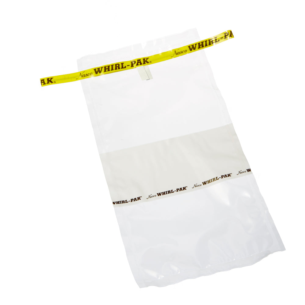 Whirl-Pak® Disposable Sampling Bags with White Patch 2.5 Mil # 4.5x9 ...