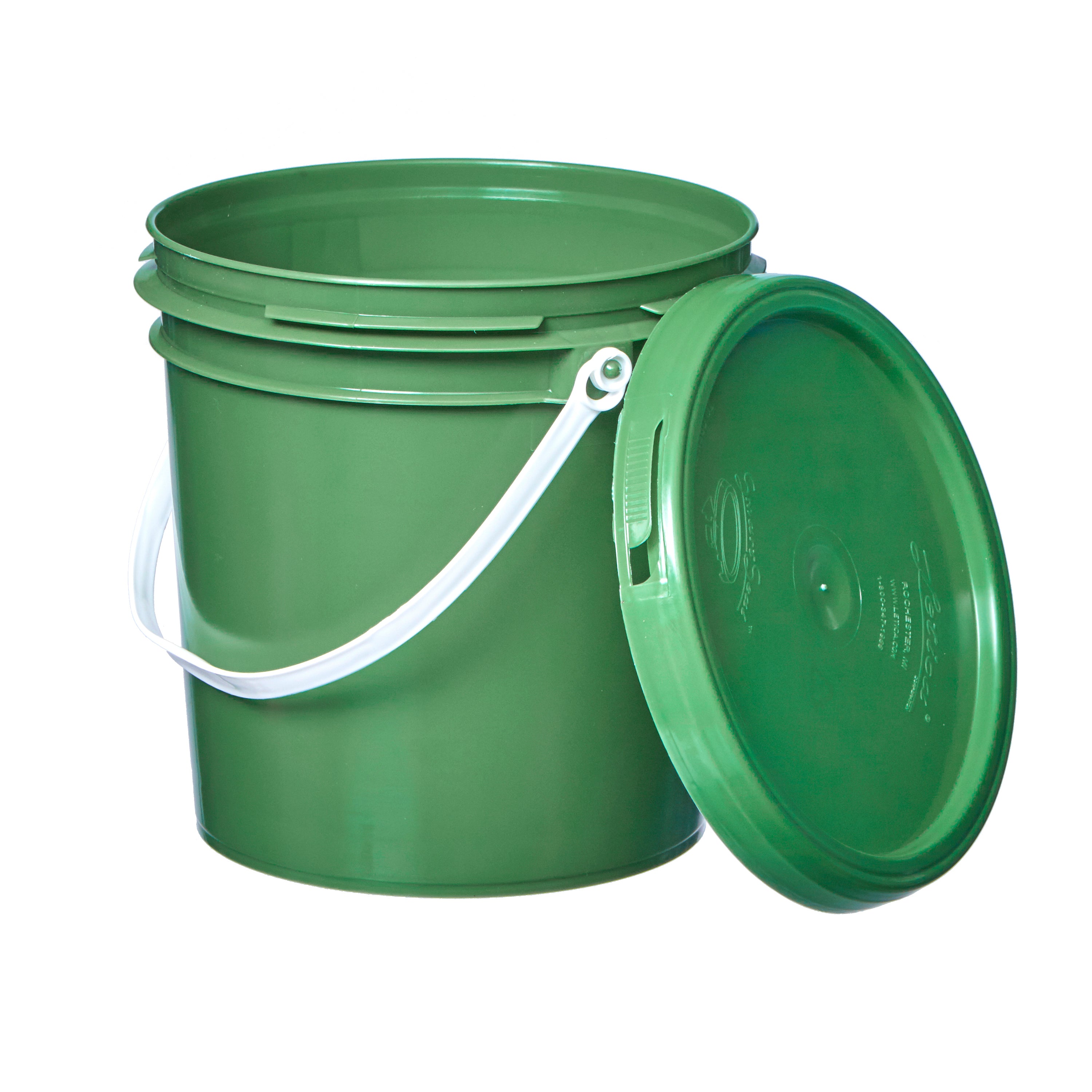 1 Gallon Pails - Plastic Handle # Pail Only, Green – Consolidated Plastics